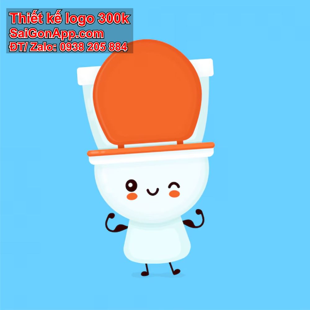 Chibi đi toilet, THIẾT KẾ 300K ĐẸP CHUYÊN NGHIỆP SaiGonApp