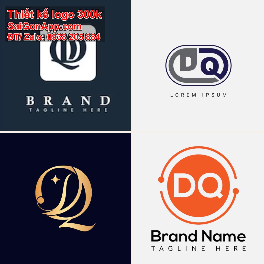 Logo ĐQ, THIẾT KẾ 300K ĐẸP CHUYÊN NGHIỆP SaiGonApp