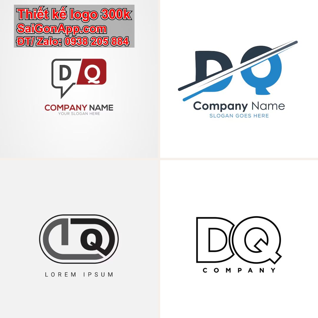 Logo ĐQ, THIẾT KẾ 300K ĐẸP CHUYÊN NGHIỆP SaiGonApp