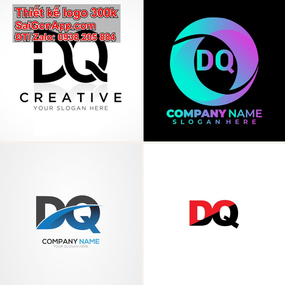 Logo ĐQ, THIẾT KẾ 300K ĐẸP CHUYÊN NGHIỆP SaiGonApp
