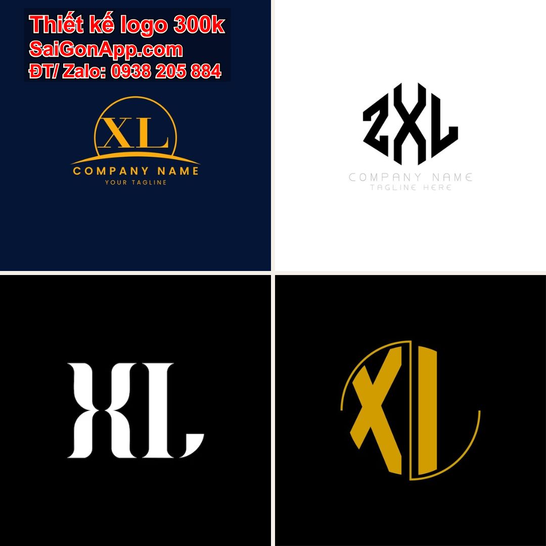 Logo XL, THIẾT KẾ 300K ĐẸP CHUYÊN NGHIỆP SaiGonApp