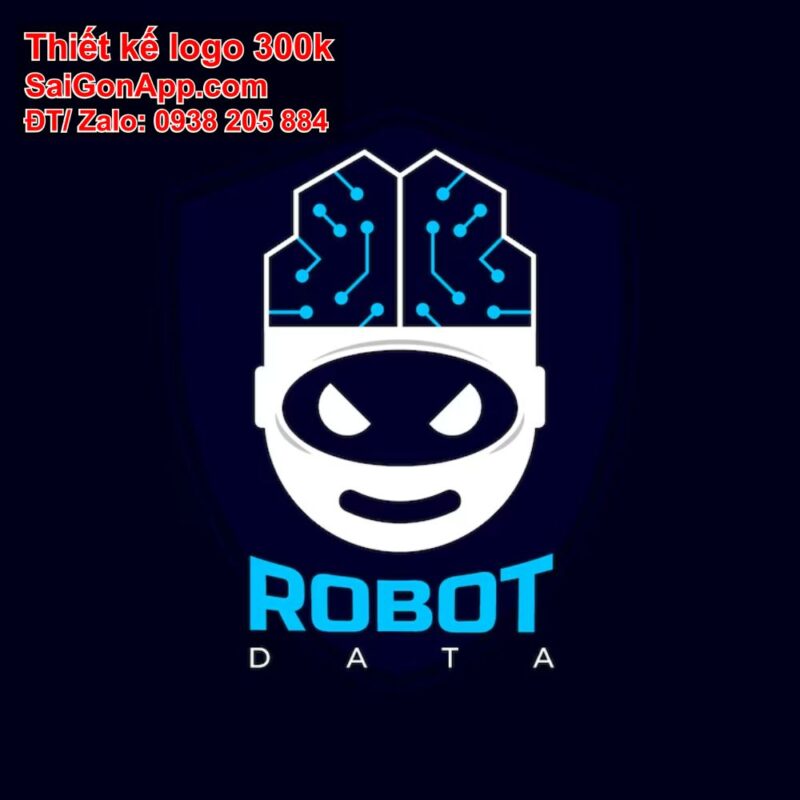 Logo robot, THIẾT KẾ 300K ĐẸP CHUYÊN NGHIỆP SaiGonApp
