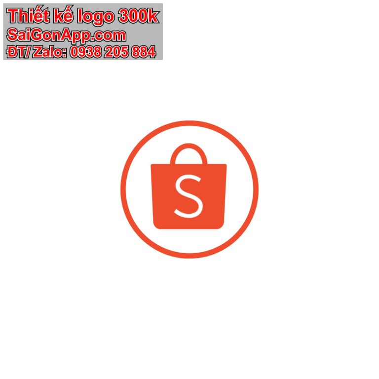 Logo shoppe, THIẾT KẾ 300K ĐẸP CHUYÊN NGHIỆP SaiGonApp