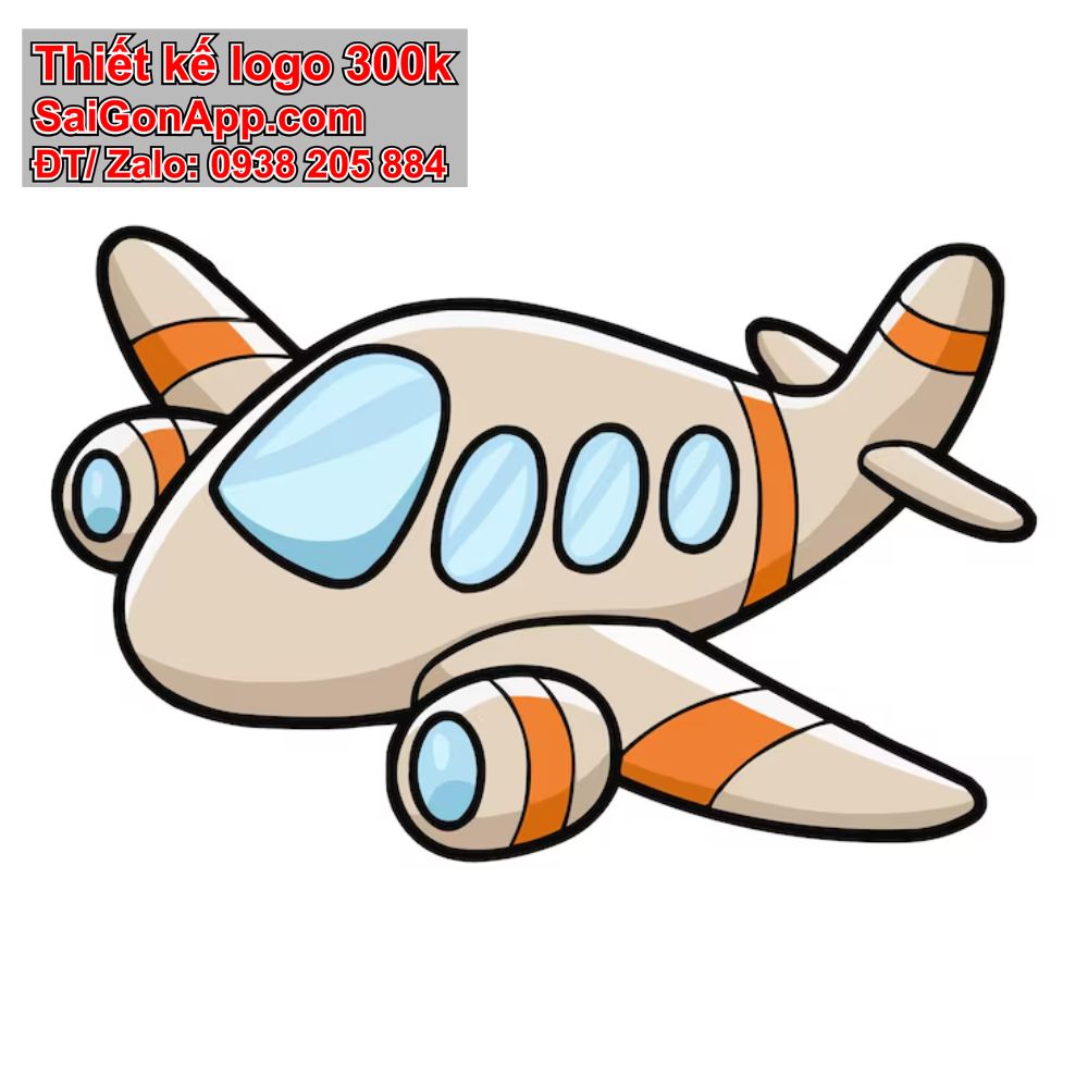Máy bay chibi, THIẾT KẾ 300K ĐẸP CHUYÊN NGHIỆP SaiGonApp