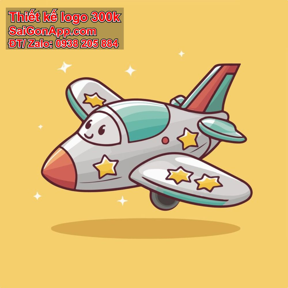 Máy bay chibi, THIẾT KẾ 300K ĐẸP CHUYÊN NGHIỆP SaiGonApp
