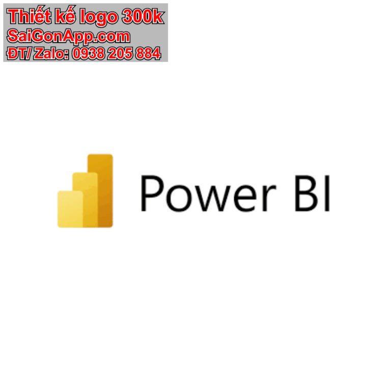 Power bi logo, THIẾT KẾ 300K ĐẸP CHUYÊN NGHIỆP SaiGonApp