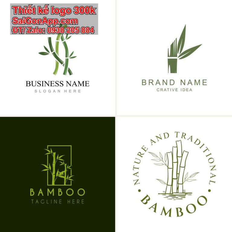 Thiết kế logo cây tre trúc, 300K ĐẸP CHUYÊN NGHIỆP SaiGonApp