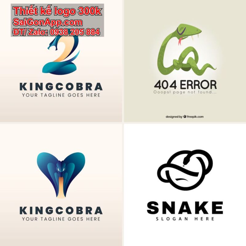 Thiết kế logo con rắn, 300K ĐẸP CHUYÊN NGHIỆP SaiGonApp