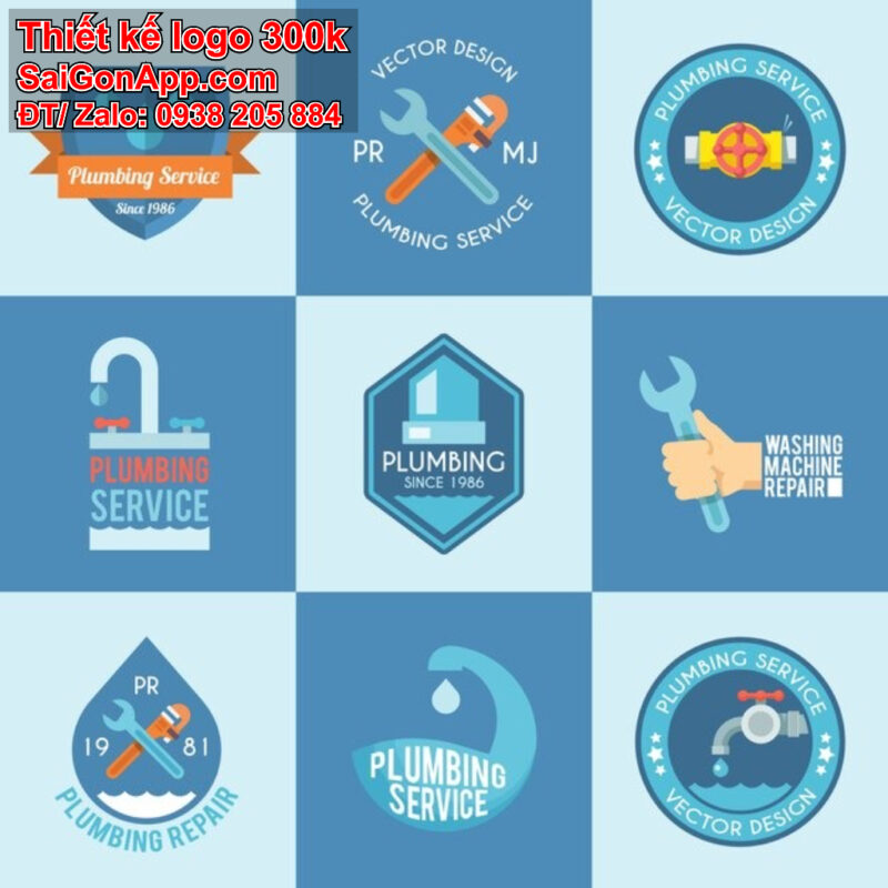 Thiết Kế Logo Điện Nước, 300K ĐẸP CHUYÊN NGHIỆP SaiGonApp