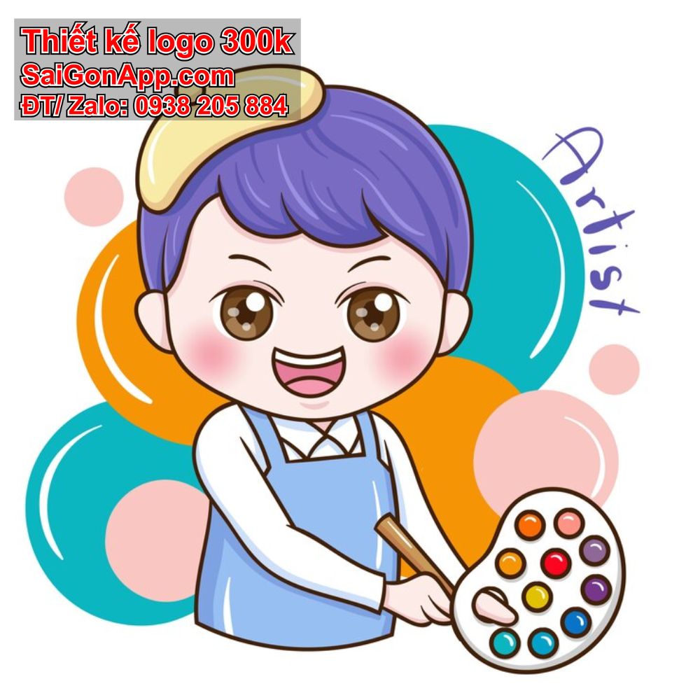 Vẽ mặt chibi, THIẾT KẾ 300K ĐẸP CHUYÊN NGHIỆP SaiGonApp