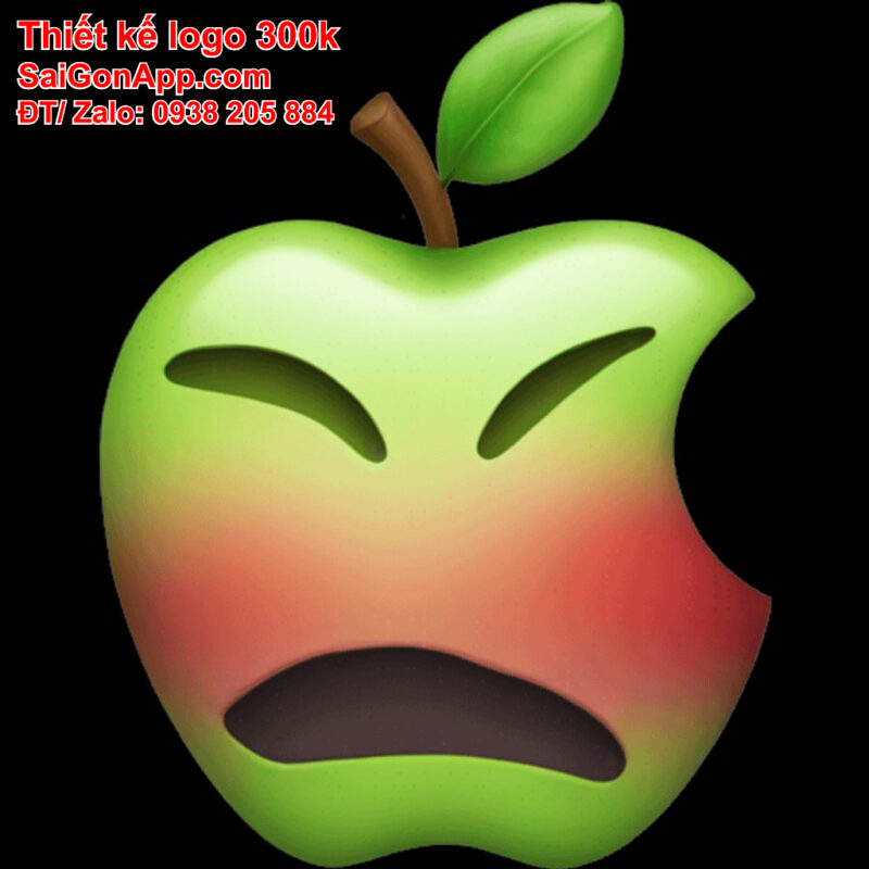Apple Logo Emoji, THIẾT KẾ 300K ĐẸP CHUYÊN NGHIỆP SaiGonApp