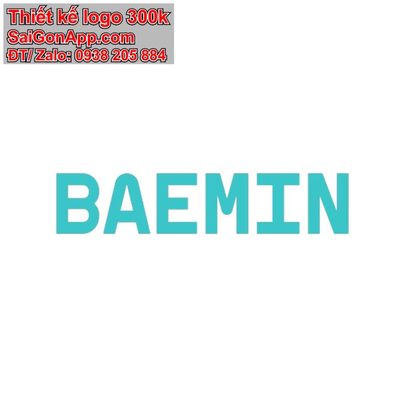Baemin logo, THIẾT KẾ 300K ĐẸP CHUYÊN NGHIỆP SaiGonApp