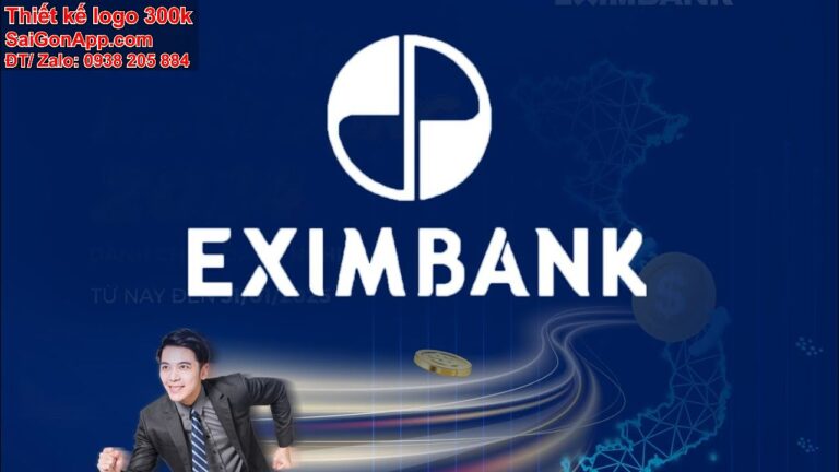 eximbank logo, THIẾT KẾ 300K ĐẸP CHUYÊN NGHIỆP SaiGonApp