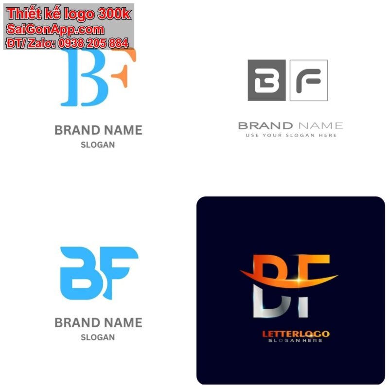 Logo BF, THIẾT KẾ 300K ĐẸP CHUYÊN NGHIỆP SaiGonApp