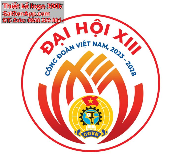 logo công đoàn việt nam, THIẾT KẾ 300K ĐẸP CHUYÊN NGHIỆP SaiGonApp