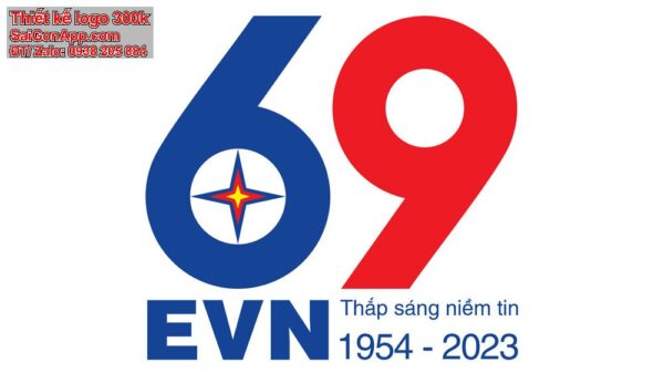 logo evn, THIẾT KẾ 300K ĐẸP CHUYÊN NGHIỆP SaiGonApp