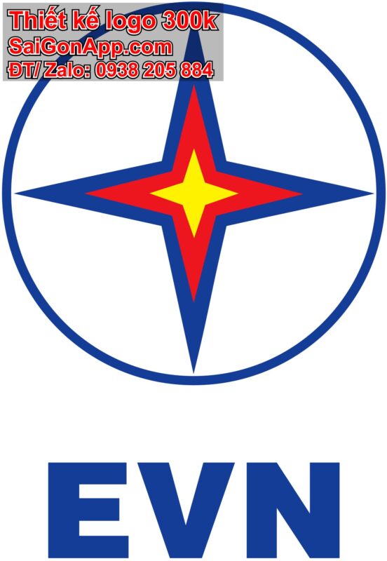 logo evn, THIẾT KẾ 300K ĐẸP CHUYÊN NGHIỆP SaiGonApp