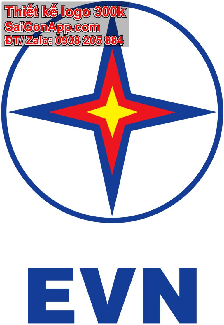 logo evn, THIẾT KẾ 300K ĐẸP CHUYÊN NGHIỆP SaiGonApp