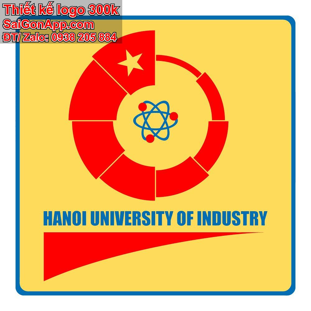 logo haui, THIẾT KẾ 300K ĐẸP CHUYÊN NGHIỆP SaiGonApp