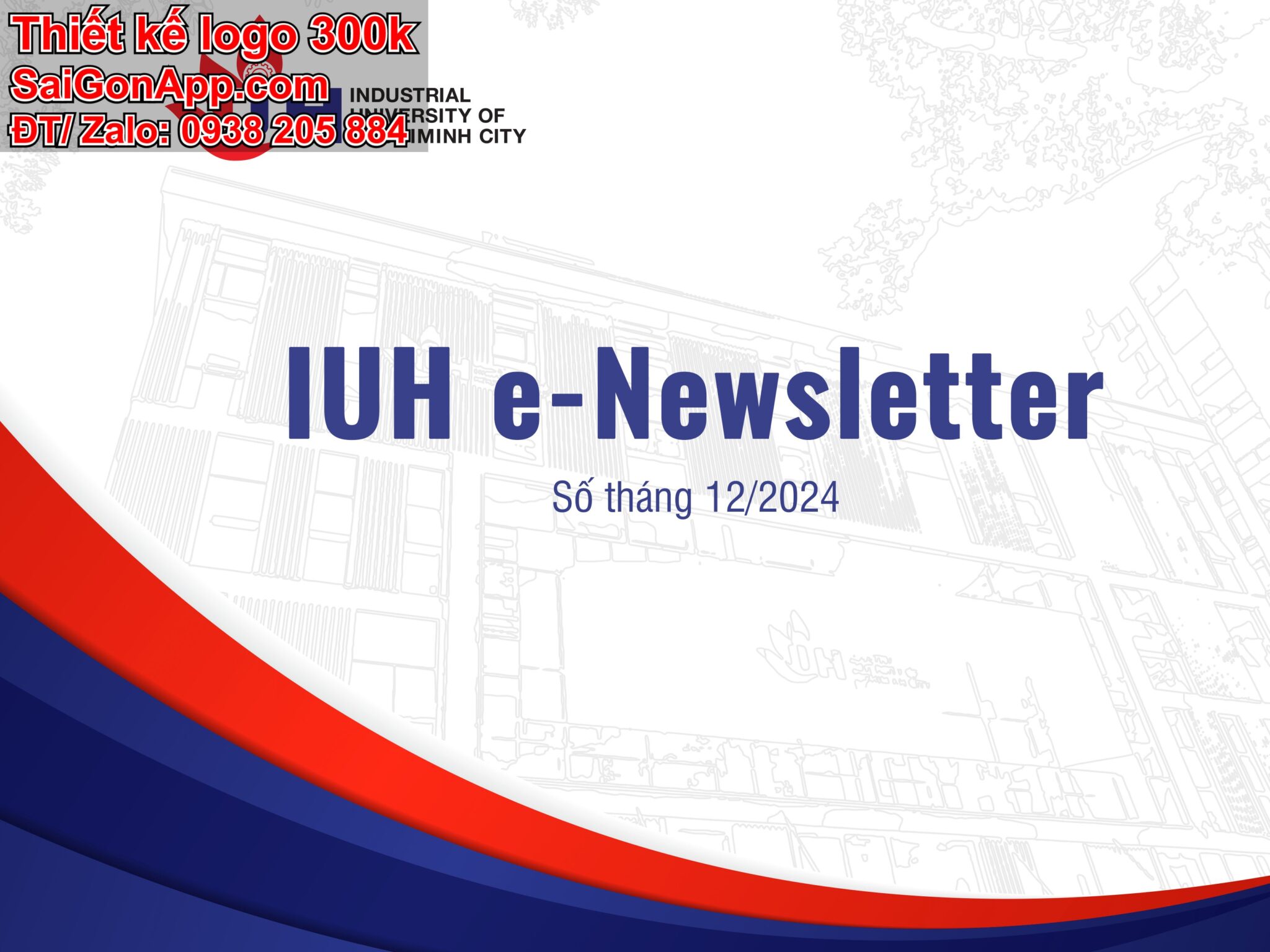 logo iuh, THIẾT KẾ 300K ĐẸP CHUYÊN NGHIỆP SaiGonApp