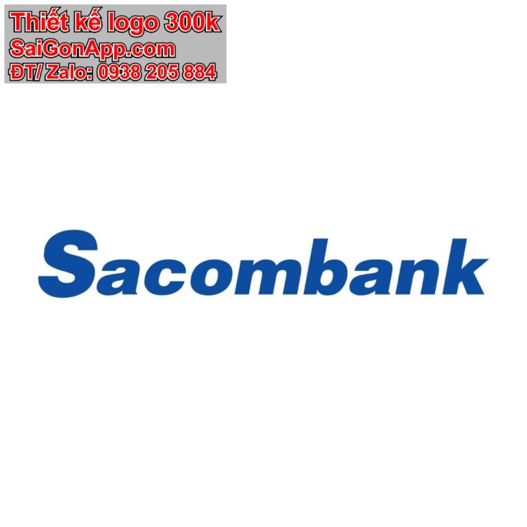Logo ngân hàng sacombank, THIẾT KẾ 300K ĐẸP CHUYÊN NGHIỆP SaiGonApp