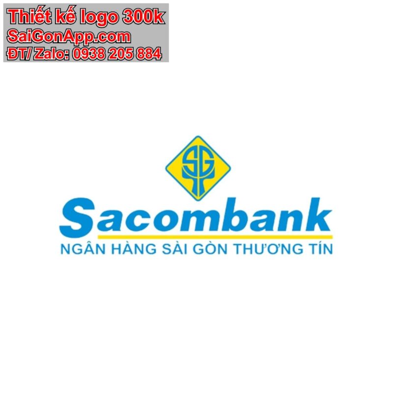 Logo ngân hàng sacombank, THIẾT KẾ 300K ĐẸP CHUYÊN NGHIỆP SaiGonApp
