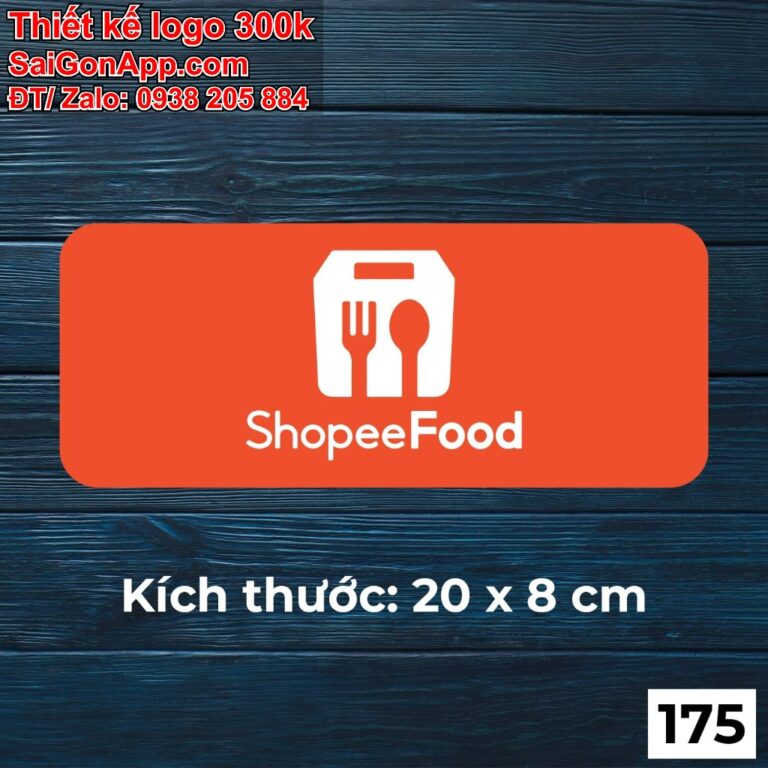 logo shopee food, THIẾT KẾ 300K ĐẸP CHUYÊN NGHIỆP SaiGonApp