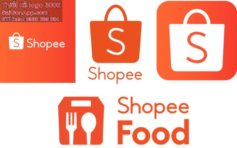 logo shopee food, THIẾT KẾ 300K ĐẸP CHUYÊN NGHIỆP SaiGonApp