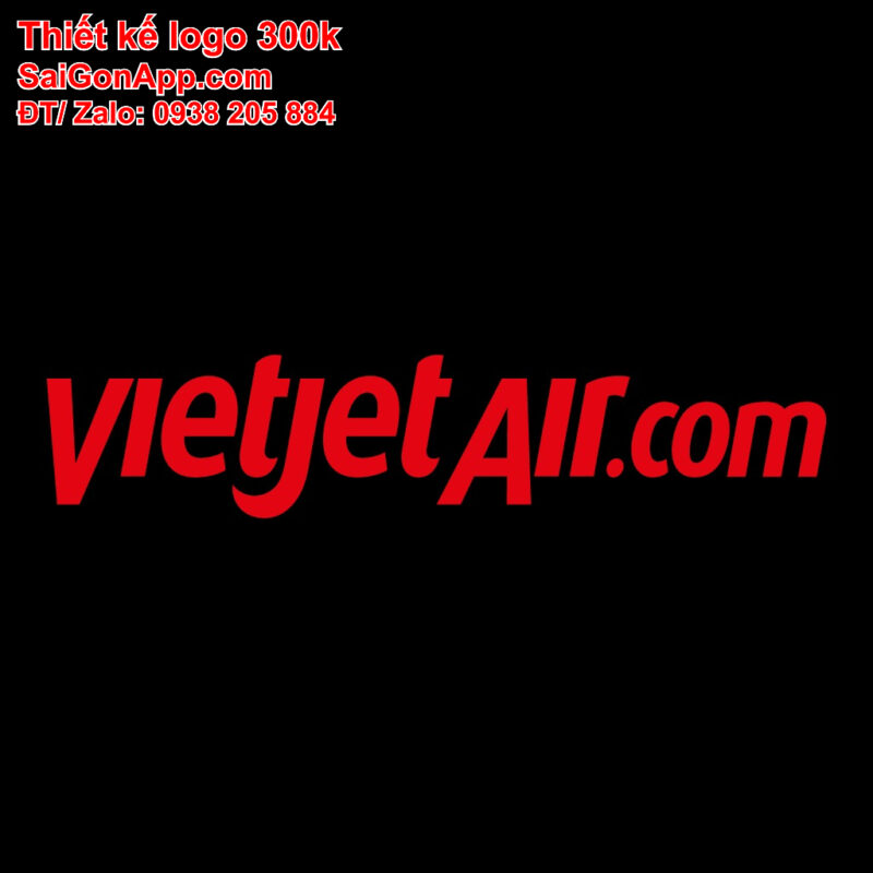 Logo Vietjet Air, THIẾT KẾ 300K ĐẸP CHUYÊN NGHIỆP SaiGonApp