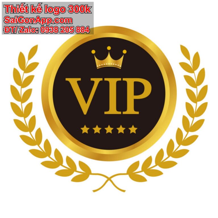 Logo vip, THIẾT KẾ 300K ĐẸP CHUYÊN NGHIỆP SaiGonApp