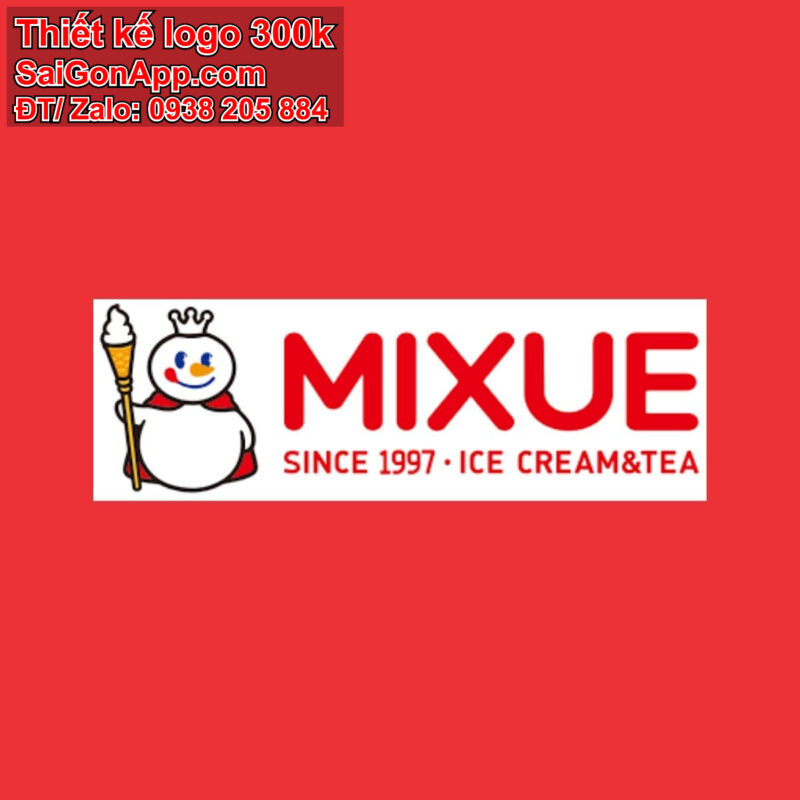 Mixue logo, THIẾT KẾ 300K ĐẸP CHUYÊN NGHIỆP SaiGonApp