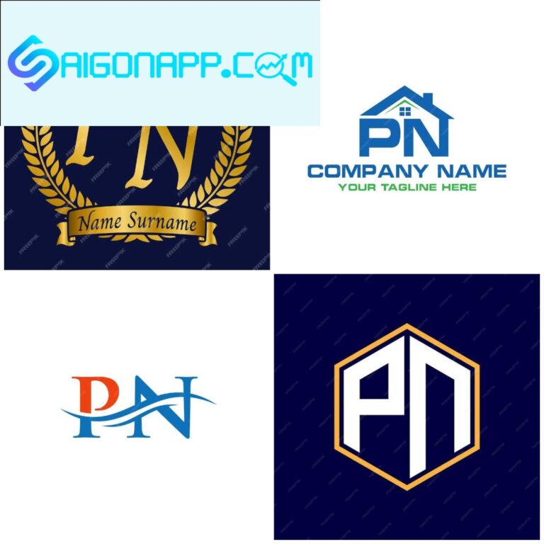 Logo PN, THIẾT KẾ 300K ĐẸP CHUYÊN NGHIỆP SaiGonApp