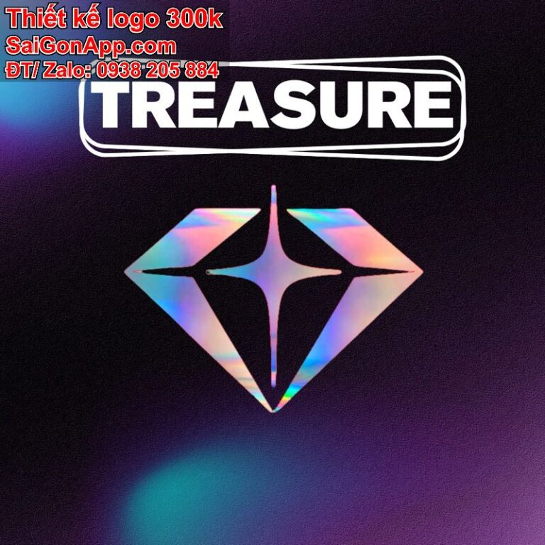 treasure logo, THIẾT KẾ 300K ĐẸP CHUYÊN NGHIỆP SaiGonApp