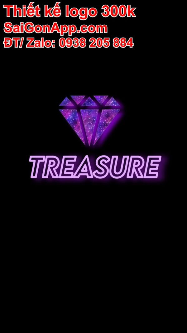 treasure logo, THIẾT KẾ 300K ĐẸP CHUYÊN NGHIỆP SaiGonApp